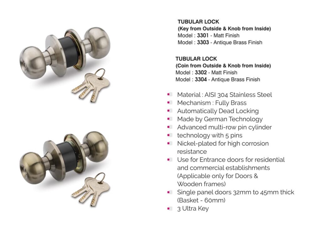 Best Tubular Lock Manufacturer & Supplier | Kadson Group of Companies